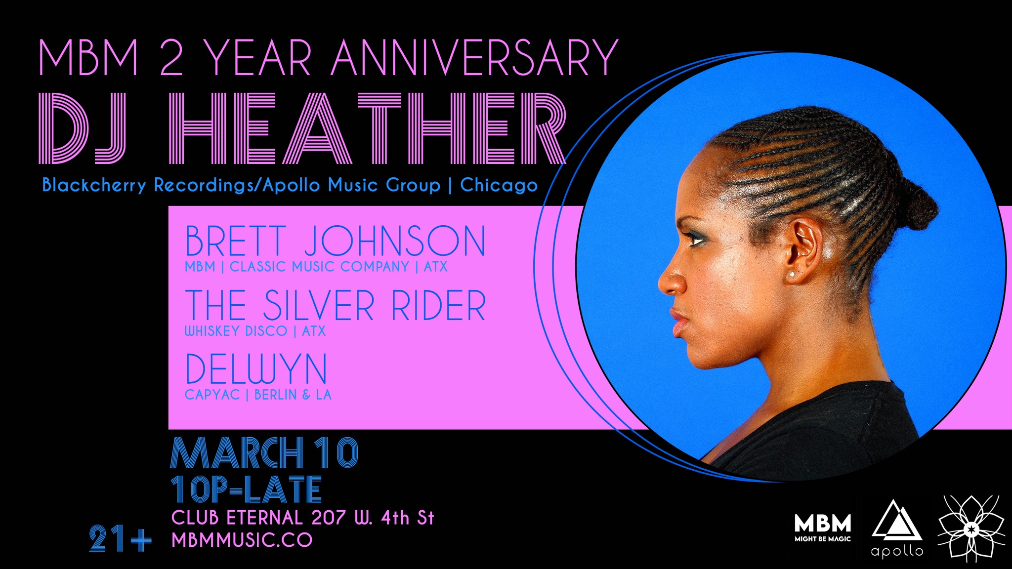 MBM 2 Year Anniversary feat. DJ Heather, Brett Johnson, The Silver ...
